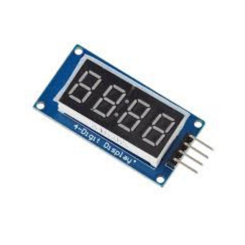 Buy Tm1637 4 Digits 7 Segment Led Display Module With Clock For Arduino Maketronics